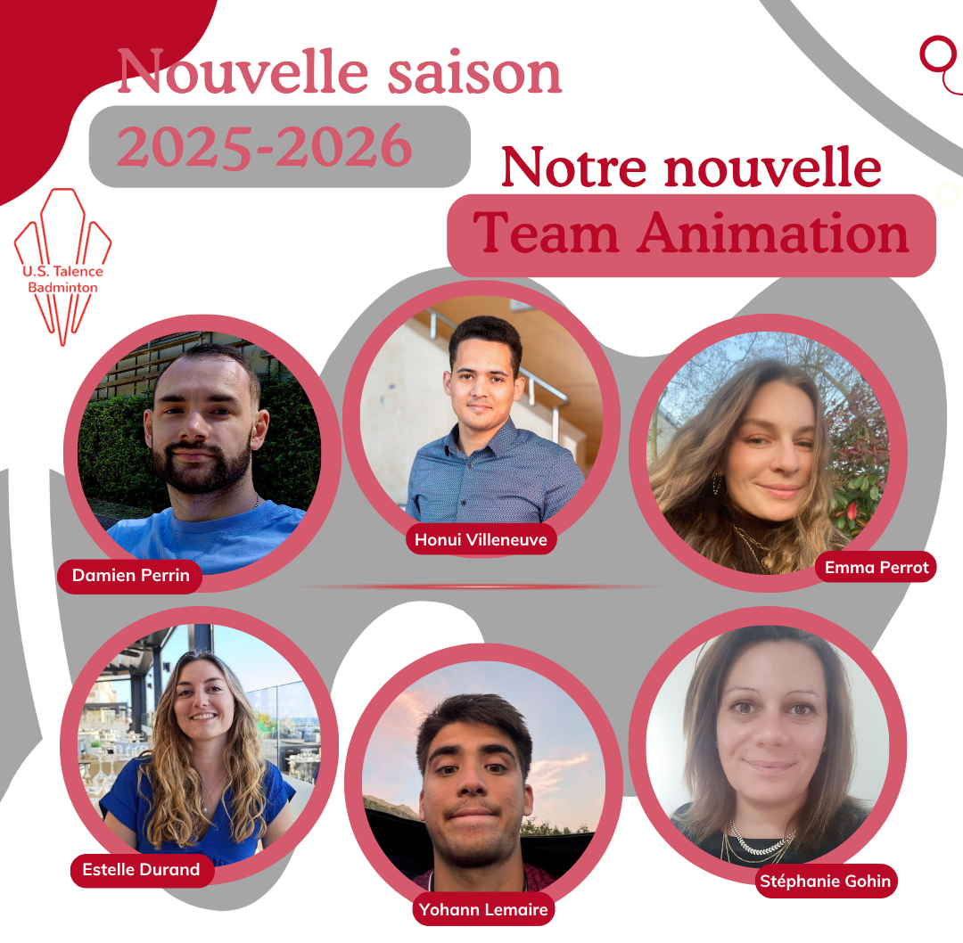 Team animation – US Talence Badminton